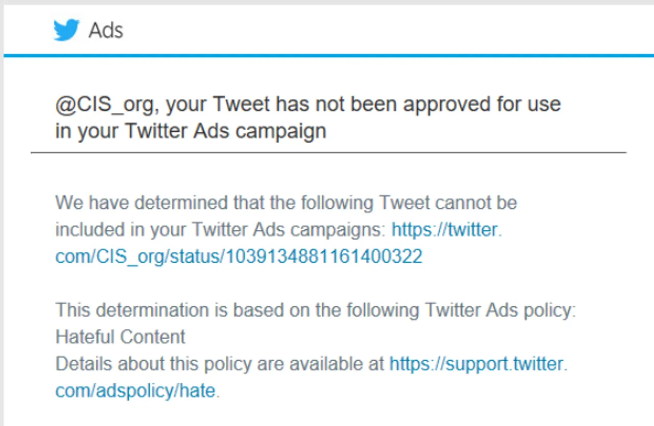 Twitter Bans Center For Immigration Studies From Promoting Tweets About ...