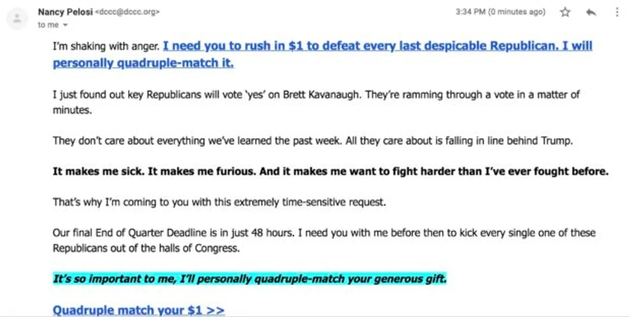 Pelosi Fundraising Email Calls Republicans ‘Despicable’ | The Daily Caller