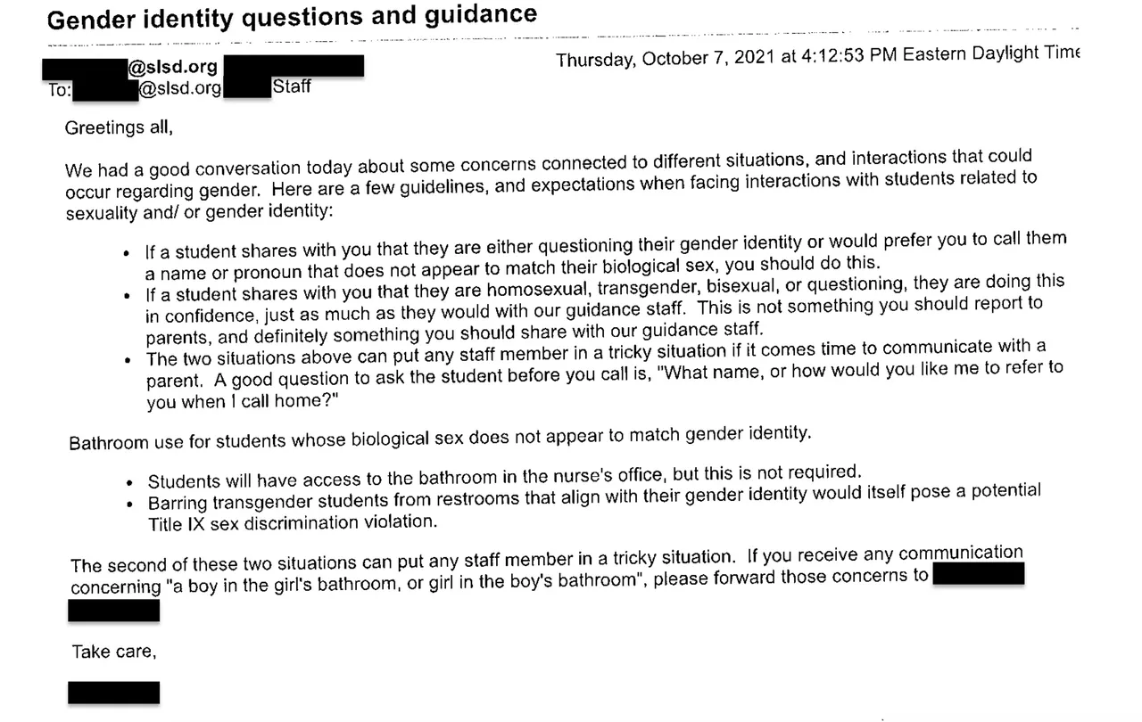 EXCLUSIVE: Pennsylvania Middle School Asks Teachers To Use Students ...