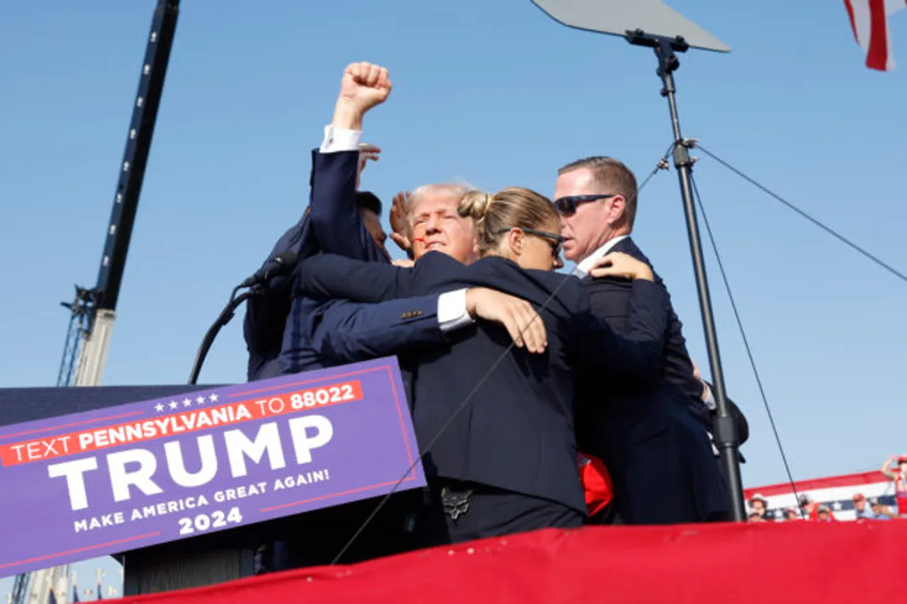 A Bloodied Trump Stands Tall, Appears To Shout, ‘FIGHT’ After Apparent ...
