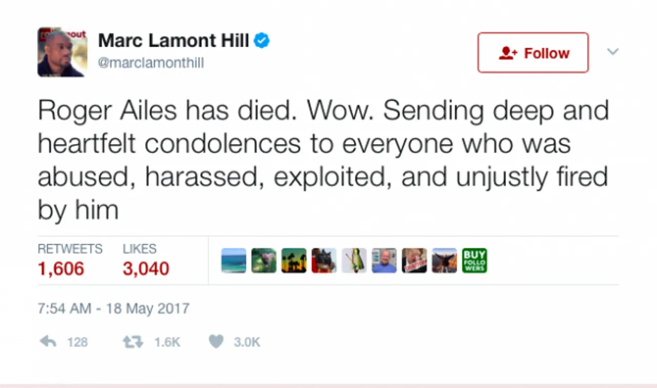 Sick: Liberal Journalists Celebrate The Death Of Fox News Founder Roger ...