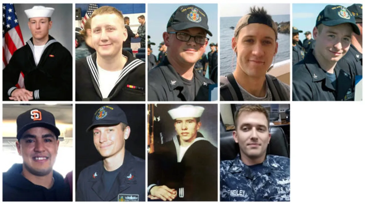 Divers Recover The Remains Of All Ten Sailors Who Died Aboard The USS ...