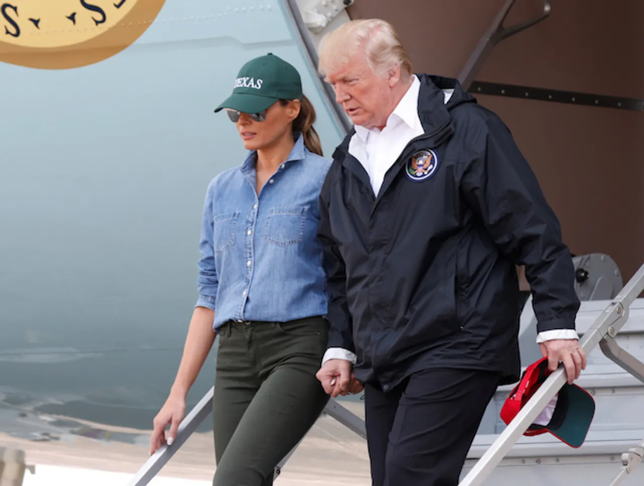 PHOTOS: Melania Looked Ready To Get Down To Work When She Arrived In ...
