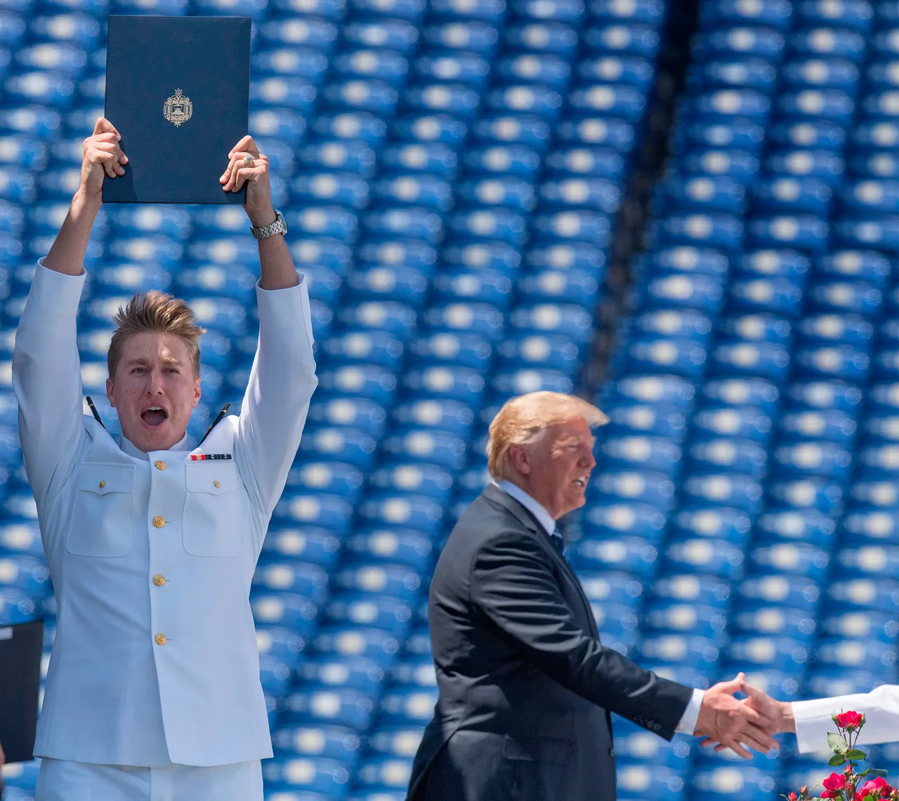 The Faces Of Navy Grads After Receiving Their Diploma And Meeting ...