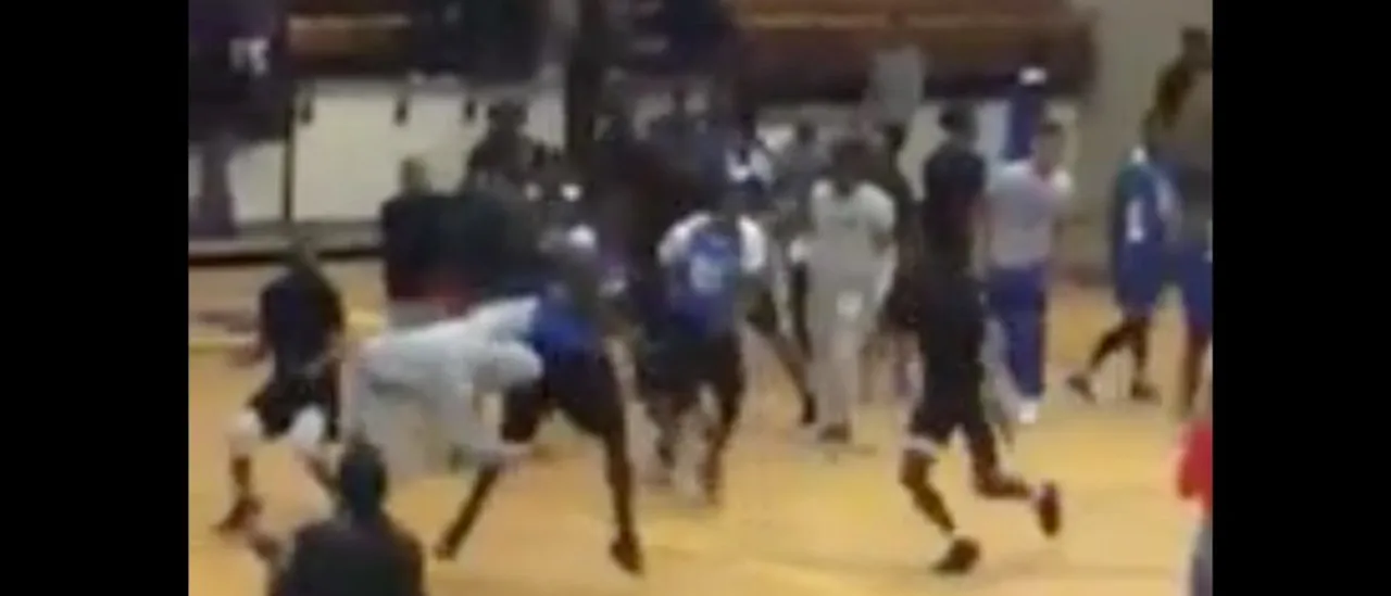 Basketball Scrimmage Breaks Out Into Massive Brawl. The Video Is Mind ...