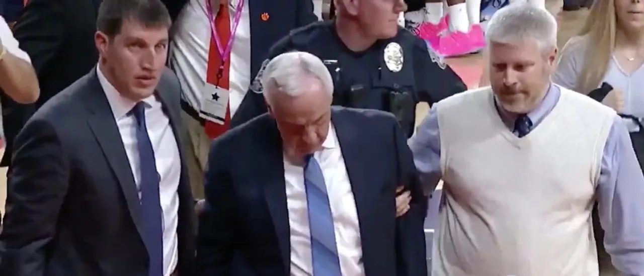 UNC Coach Roy Williams Suffers Vertigo During Win Over Clemson | The ...