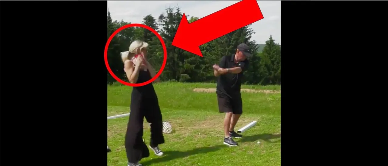 Woman Gets Drilled In The Face By A Golf Club In Scary Viral Video ...