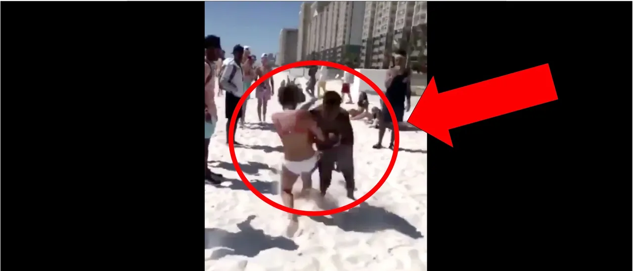 Woman Tries To Tackle Man Carrying A Football, Gets Immediately Crushed ...