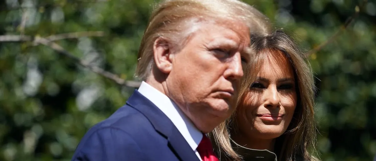 Melania Turns Heads In Gorgeous Green Coat Dress At WH Tree Planting ...