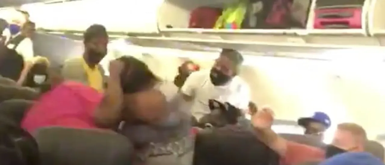 ‘So Much For Social Distancing’: Fight Breaks Out On American Airlines ...