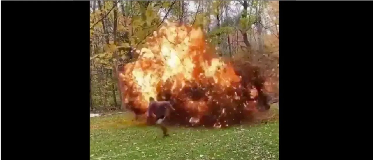 Guys Sets Off A Gigantic Backyard Explosion In Crazy Video | The Daily ...