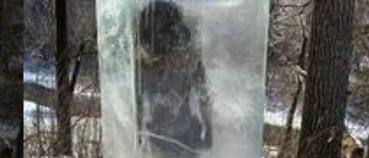 A Frozen Caveman Sculpture Is Catching Minneapolis Hikers Off Guard ...