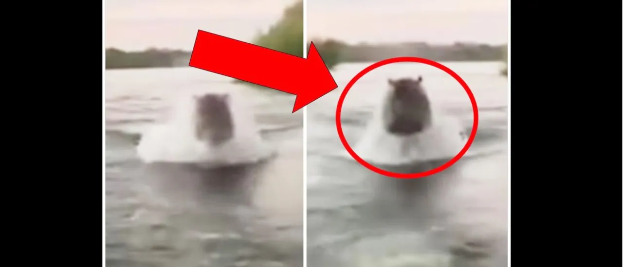 Gigantic Hippo Chases A Boat In Kenya In Terrifying Viral Video | The ...