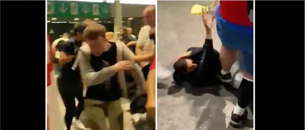 Massive Brawl Breaks Out Among Fans During England Vs. Italy Soccer ...