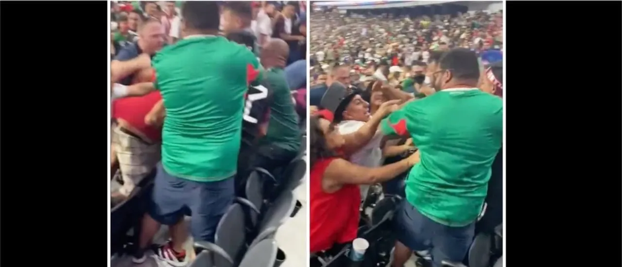 Insane Viral Videos Show Soccer Fans Fighting During Mexico/USA Game ...