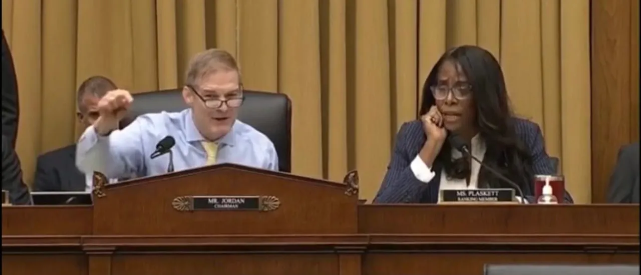‘Ridiculous Statements’: Reps. Jim Jordan, Stacey Plaskett Clash Over ...