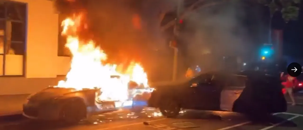 Video Shows Multiple Cars On Fire During Illegal Street Takeover In ...