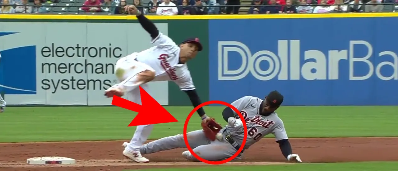 Tigers’ Akil Baddoo Getting Slammed In Groin With Baseball Leads To ...
