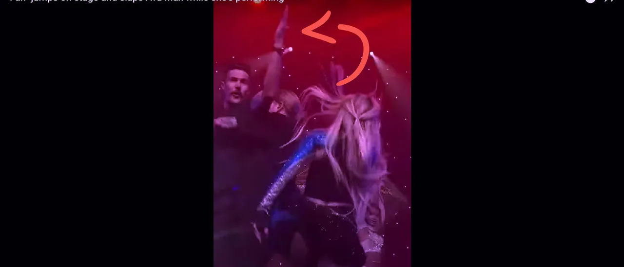Shocking Video Shows Fan Jumping On Stage And Slapping Ava Max | The ...