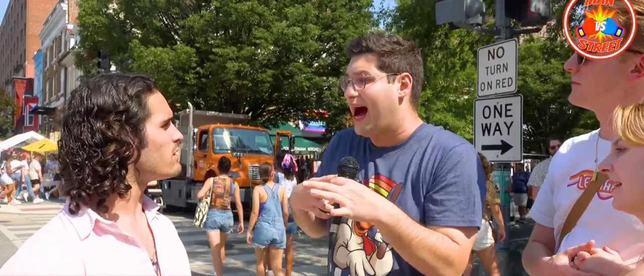 Pro-Trans Activist Snags Microphone From Daily Caller Staffer’s Hand To ...