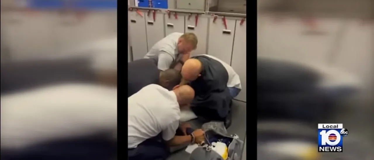 ‘They’re Killing Me’: Screaming Man Restrained With Duct Tape By Crew ...