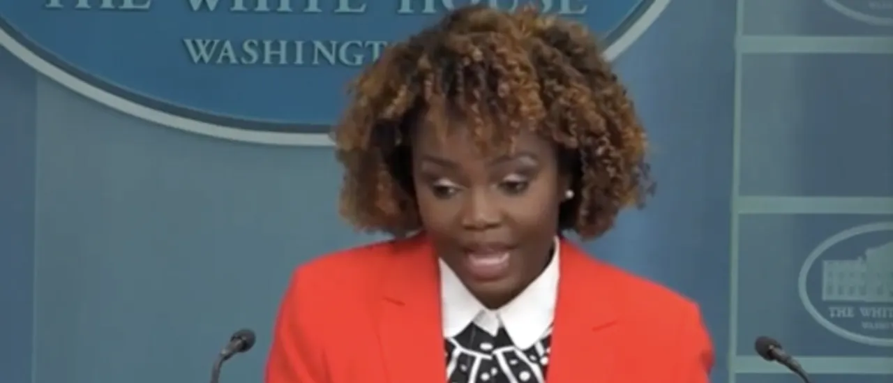 ‘Let’s Be Sensitive Here’: KJP Defends Misleading White House Statement ...