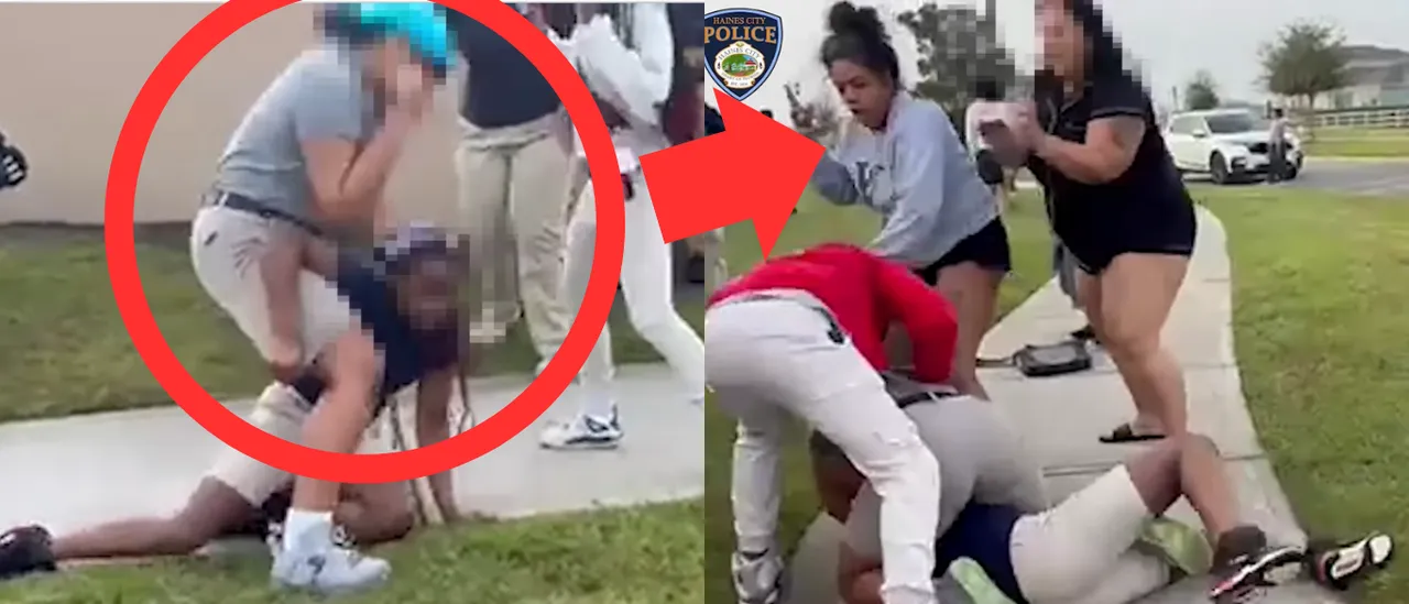 Police Arrest Woman After Video Shows Wild Fight At Kid’s Bus Stop ...