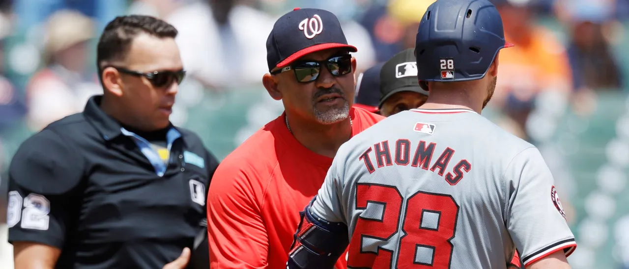 Nationals’ Lane Thomas Gets Ejected For … Looking At The Umpire? | The ...