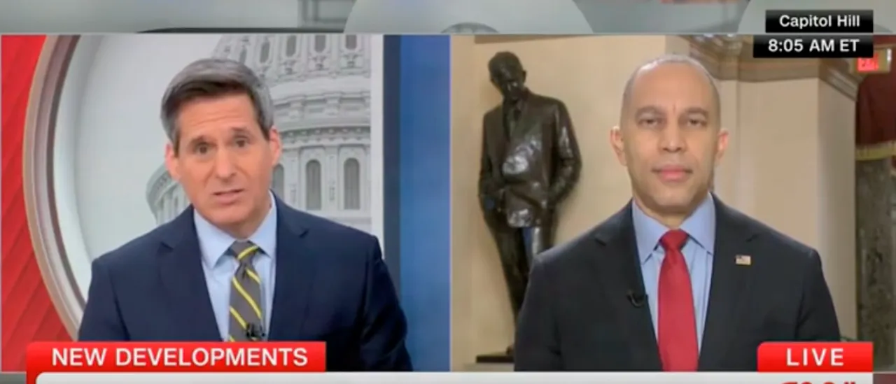 CNN Host Asks Hakeem Jeffries Why He Voted Present On Trump Impeachment ...