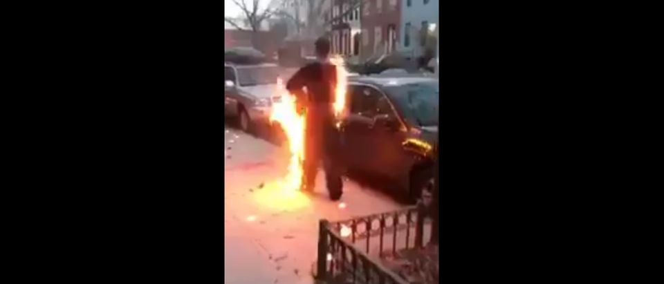 Man Literally Goes Up In Flames Smoking Crack On NY Sidewalk [VIDEO ...