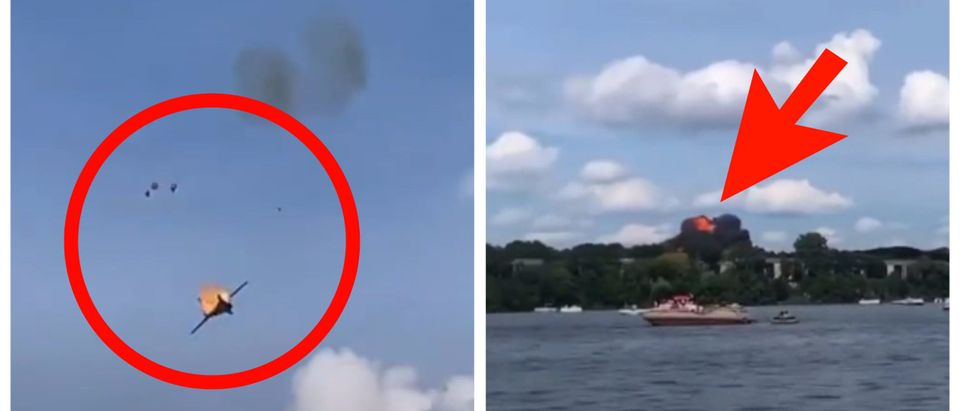 Video Shows Pilots Ejecting From Fighter Jet Moments Before It Crashes ...
